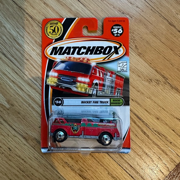 Mattel | Toys | Matchbox Rescue Rookies 20 Red Bucket Fire Truck 5675 ...